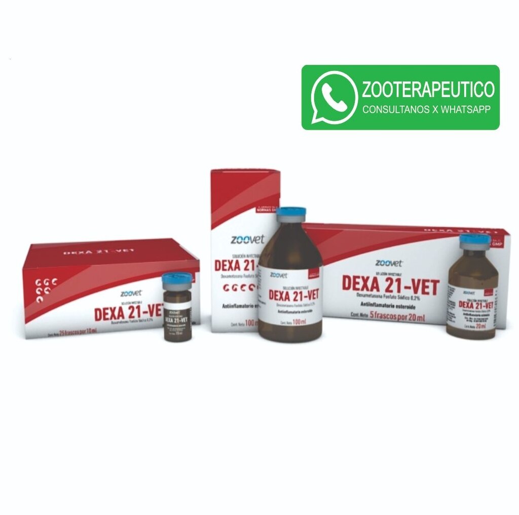 Dexa 21-Vet X 100 Ml - Antiinflamatorio Esteroide - Antialérgico ...